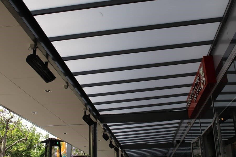 embracing polycarbonate roof structures